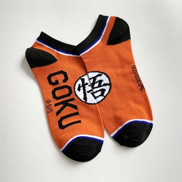 DBZ Goku Written Socks 3d Logo - Dragon Ball Z Merch