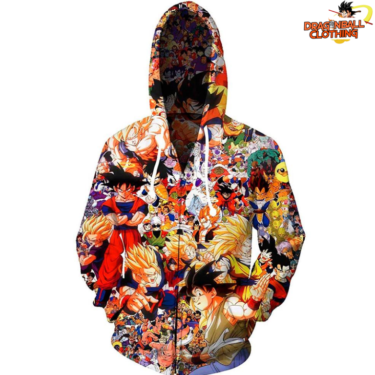 DBZ All Character Anime Hoodie 3d Printed Unisex - Dragon Ball Z Merch