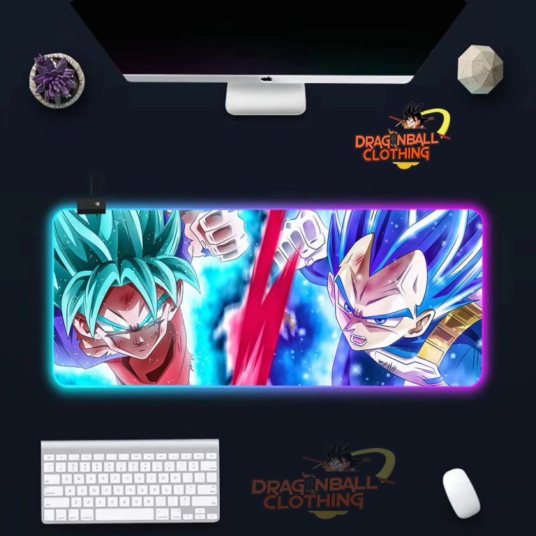 Super Saiyan RGB Mousepad Goku And Vegeta - Dragon Ball Z Merch