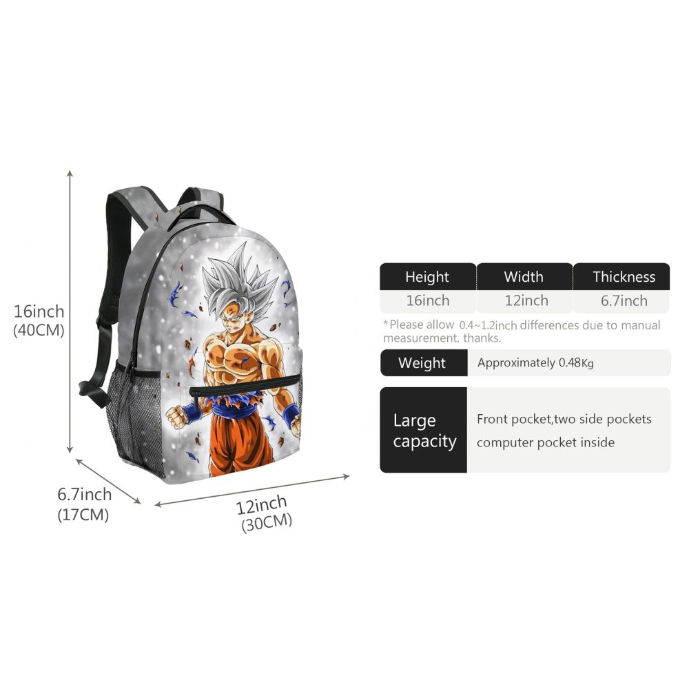 Dragon Ball Z Ultra Instinct Goku Backpack - Dragon Ball Z Merch